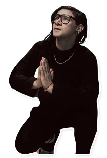 9 Telegram Sticker 🙏 from «Skrillex» pack